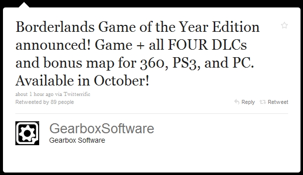 Gearbox Software Announces Borderlands Game of the Year Edition – The ...