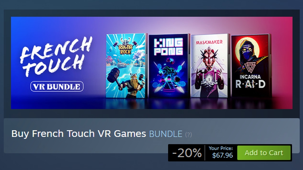 French Touch VR Bundle Has Four Amazing VR Titles for 20% Off on Steam ...